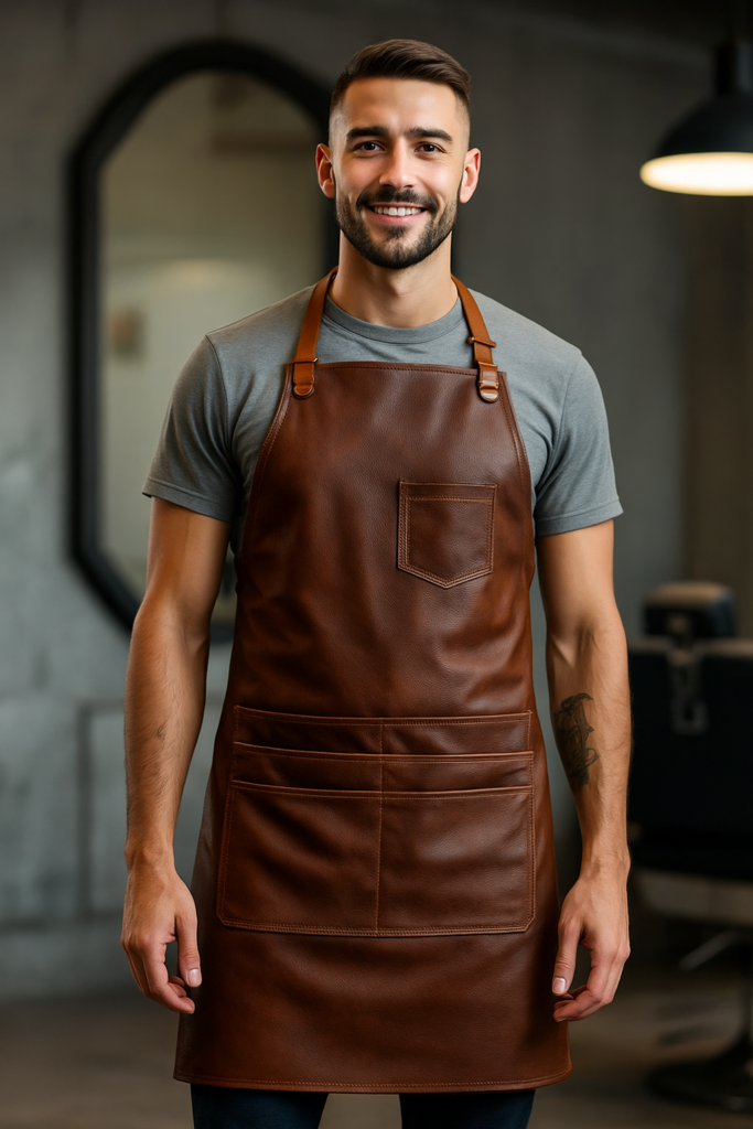 Grooming Barber Apron - Leathron
